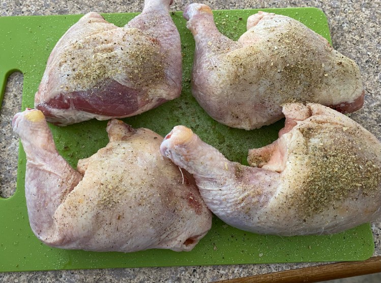 Dutch Oven Chicken Leg Quarters – The Petite Homestead